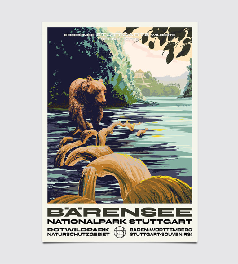 Stuttgart Nationalpark Poster - Stuttgart-Souvenirs